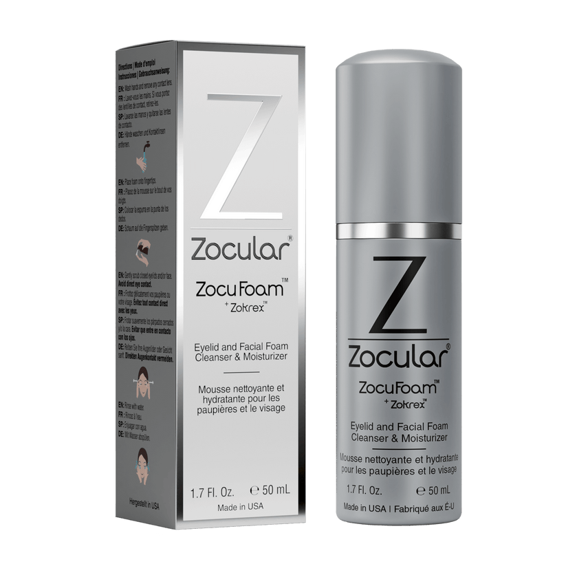 ZocuFoam Eyelid Cleanser and Moisturizer – Zocular